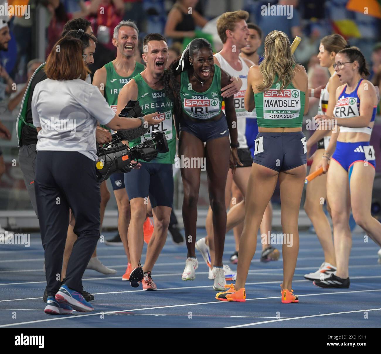 Rhasidat Adeleke, Sharlene Mawdsley, Chris O'Donnell and Thomas Barr of ...