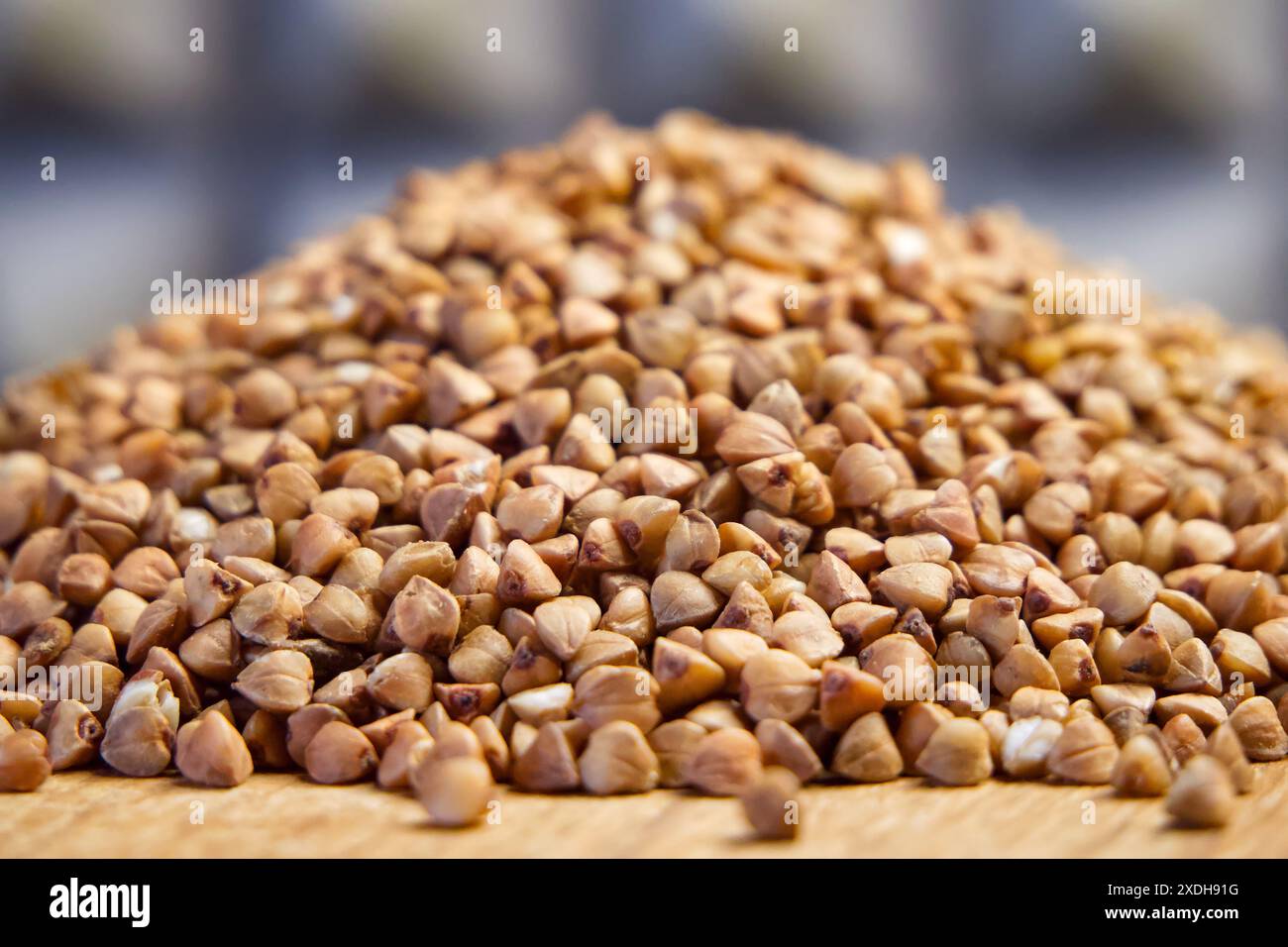 Raw Buckwheat Pile. Buckwheat grains in abundance, perfect for culinary ...