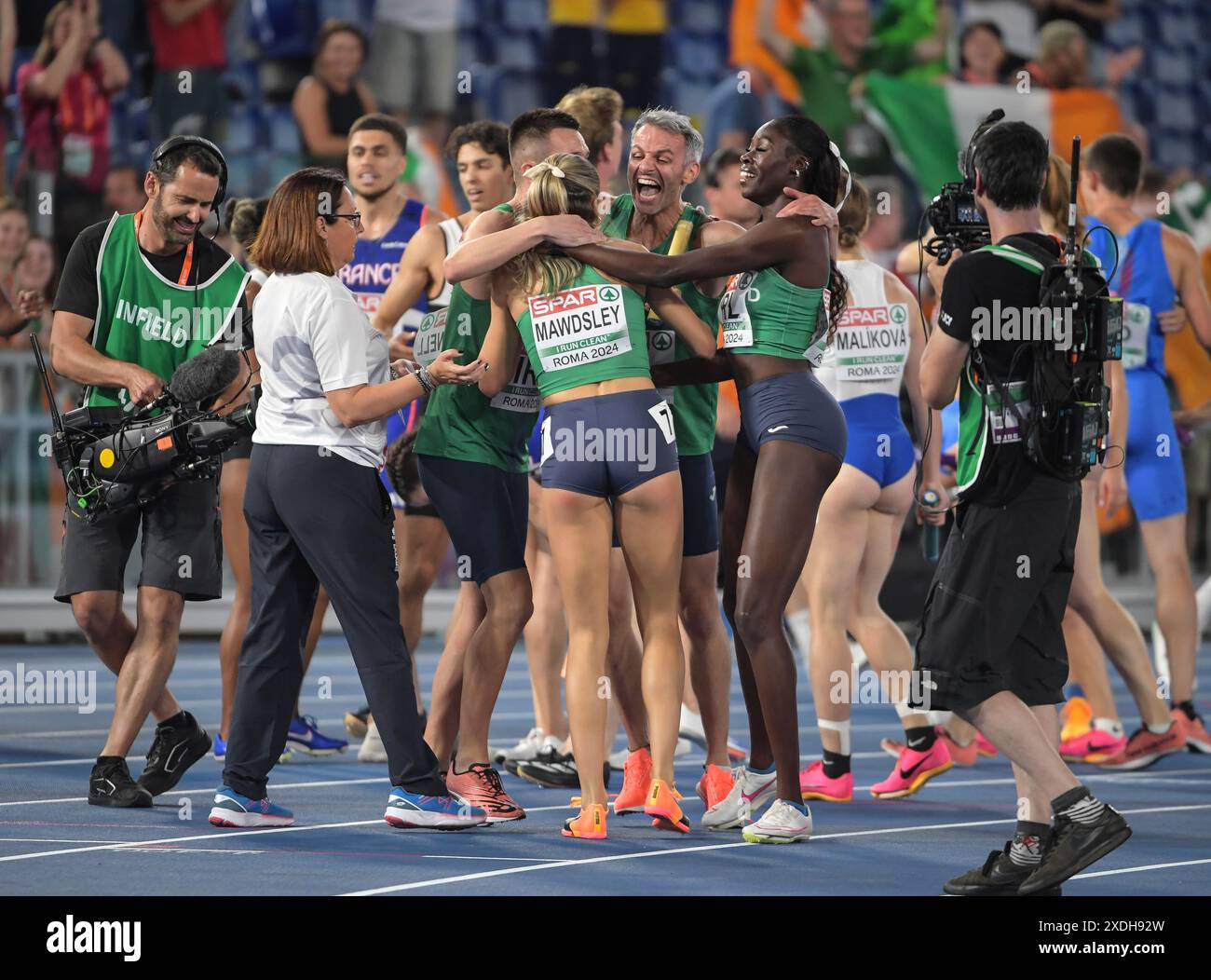 Rhasidat Adeleke, Sharlene Mawdsley, Chris O'Donnell and Thomas Barr of ...