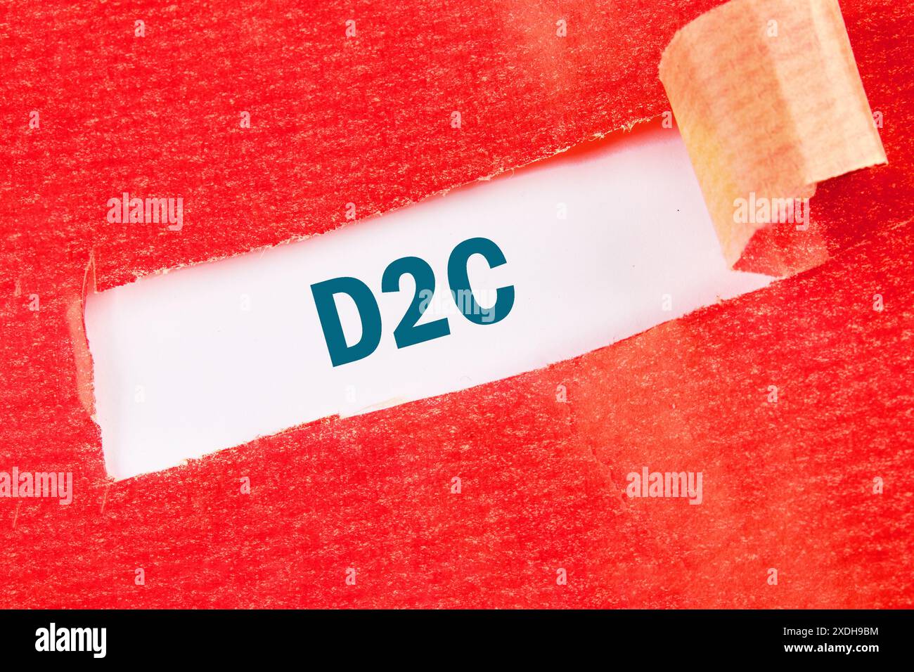 Direct to Consumer D2C.Business concepts. D2C on a white background ...
