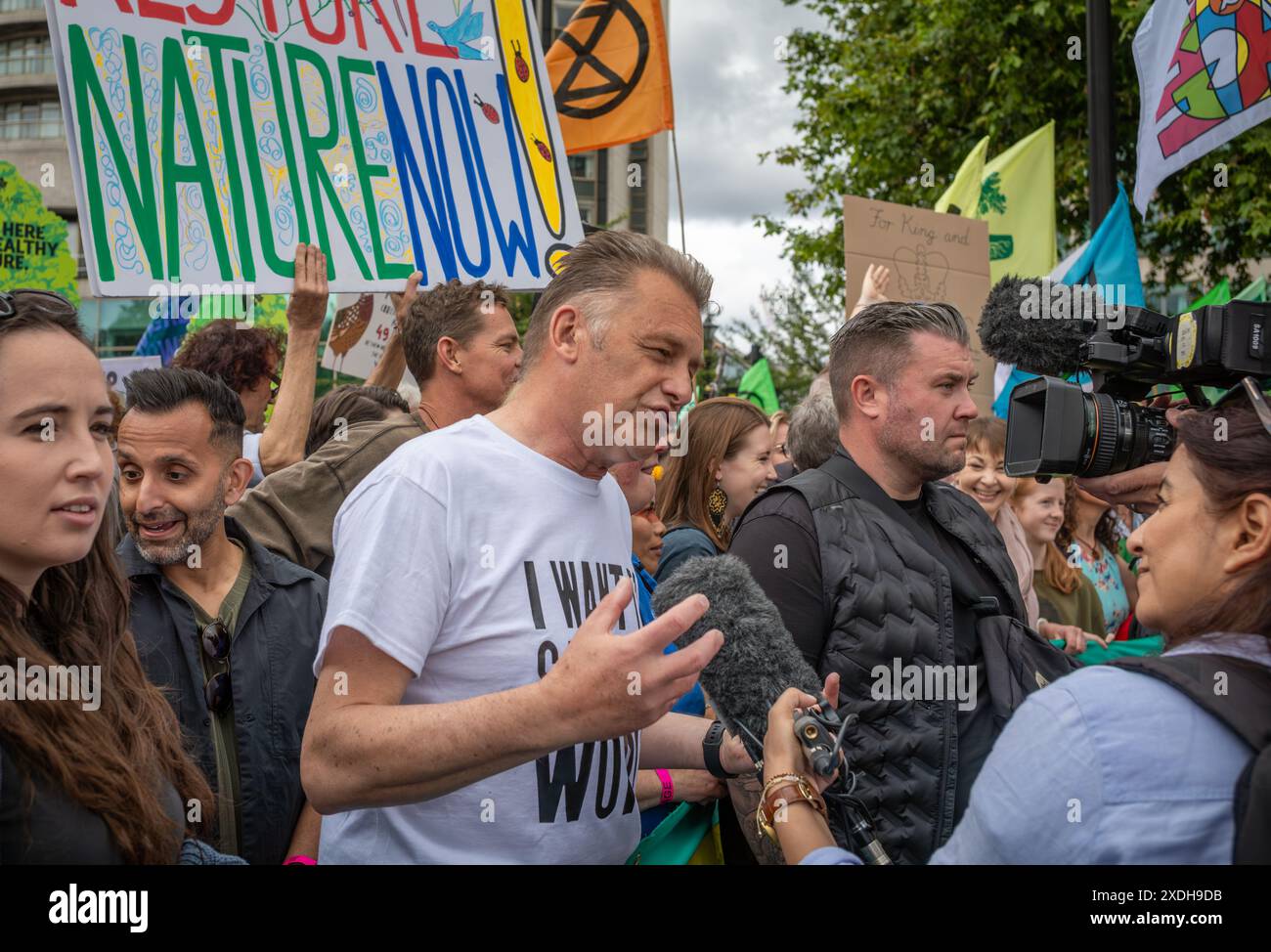 London / UK - Jun 22 2024: Environmental activist, naturalist and ...