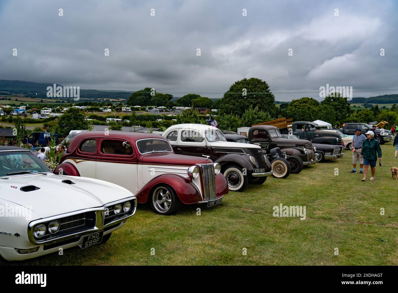 Cofton, Dawlish, Devon, UK. 23rd June 2024. American classic car show ...