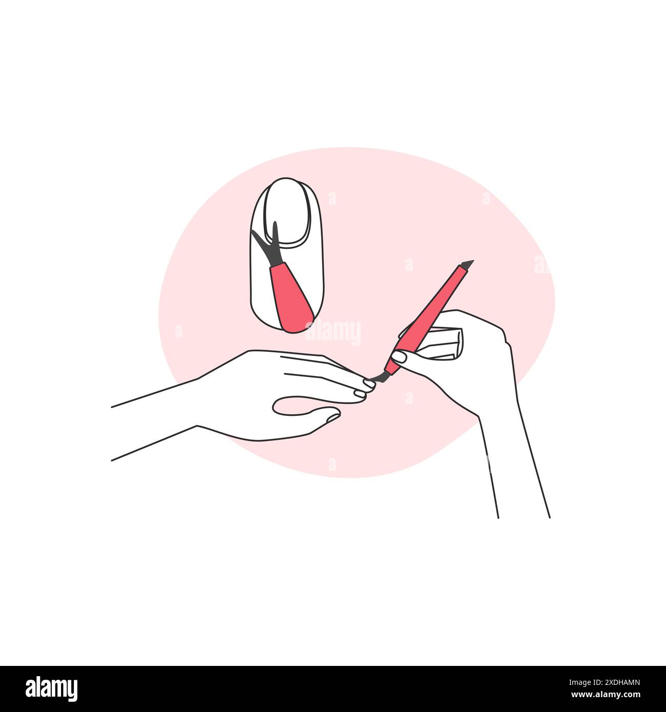 Manicure tool icon outline Stock Vector Images - Alamy