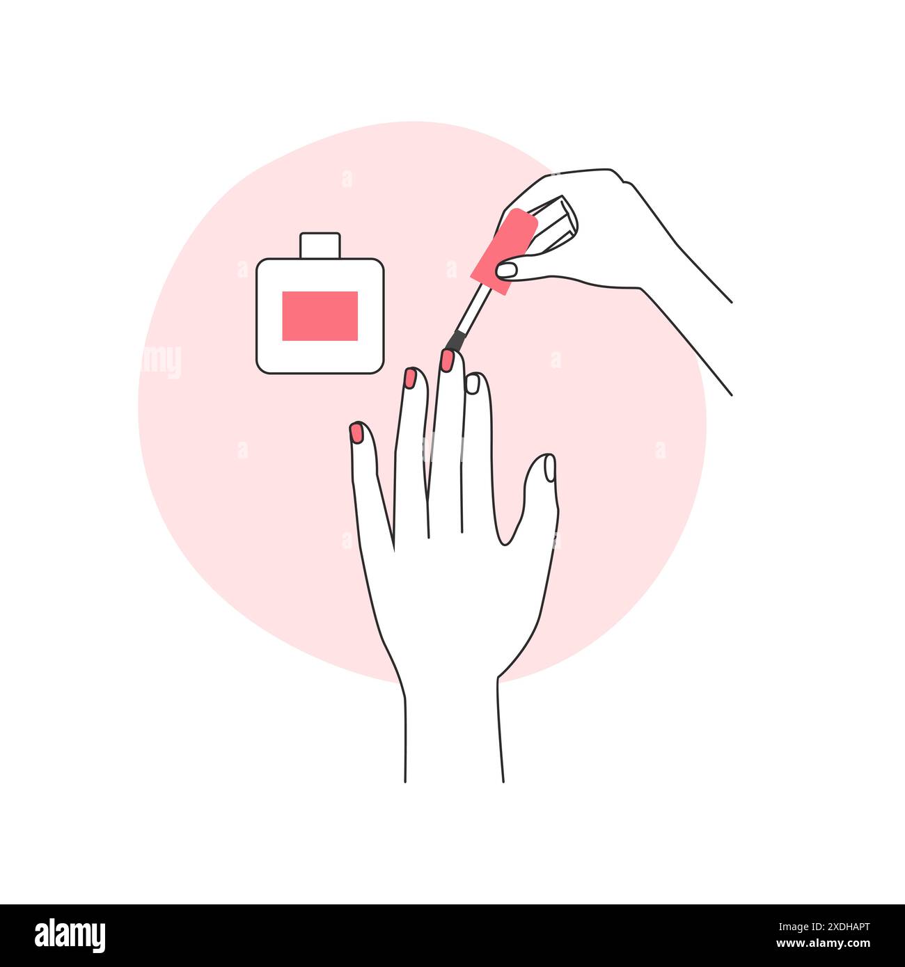 Applying nail Cut Out Stock Images & Pictures - Alamy