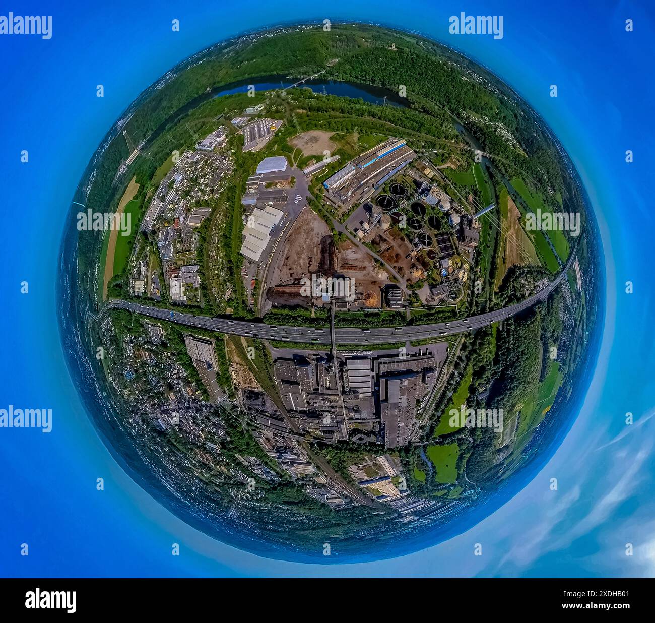 Aerial of pulp and paper mill hi-res stock photography and images - Alamy