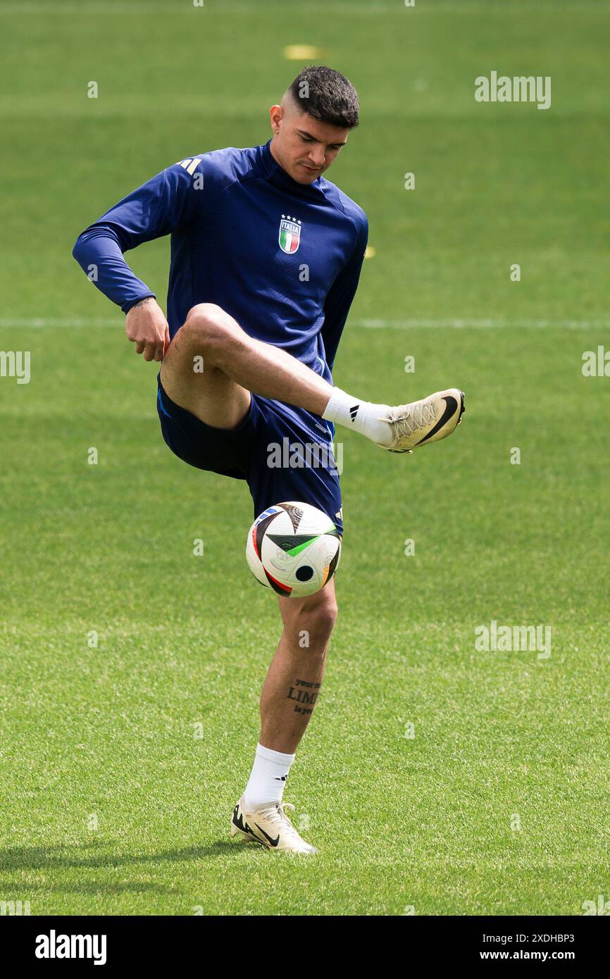 Hemberg-Stadion, Germany. 23 June 2024. Raoul Bellanova of Italy in ...