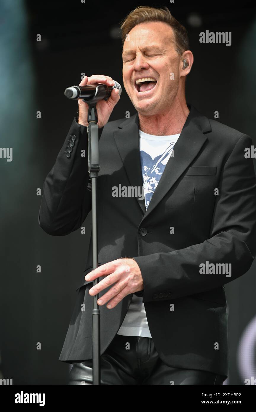 June 22, 2024, Leeds, South Yorkshire, U.K: Jason Donovan Performing at ...