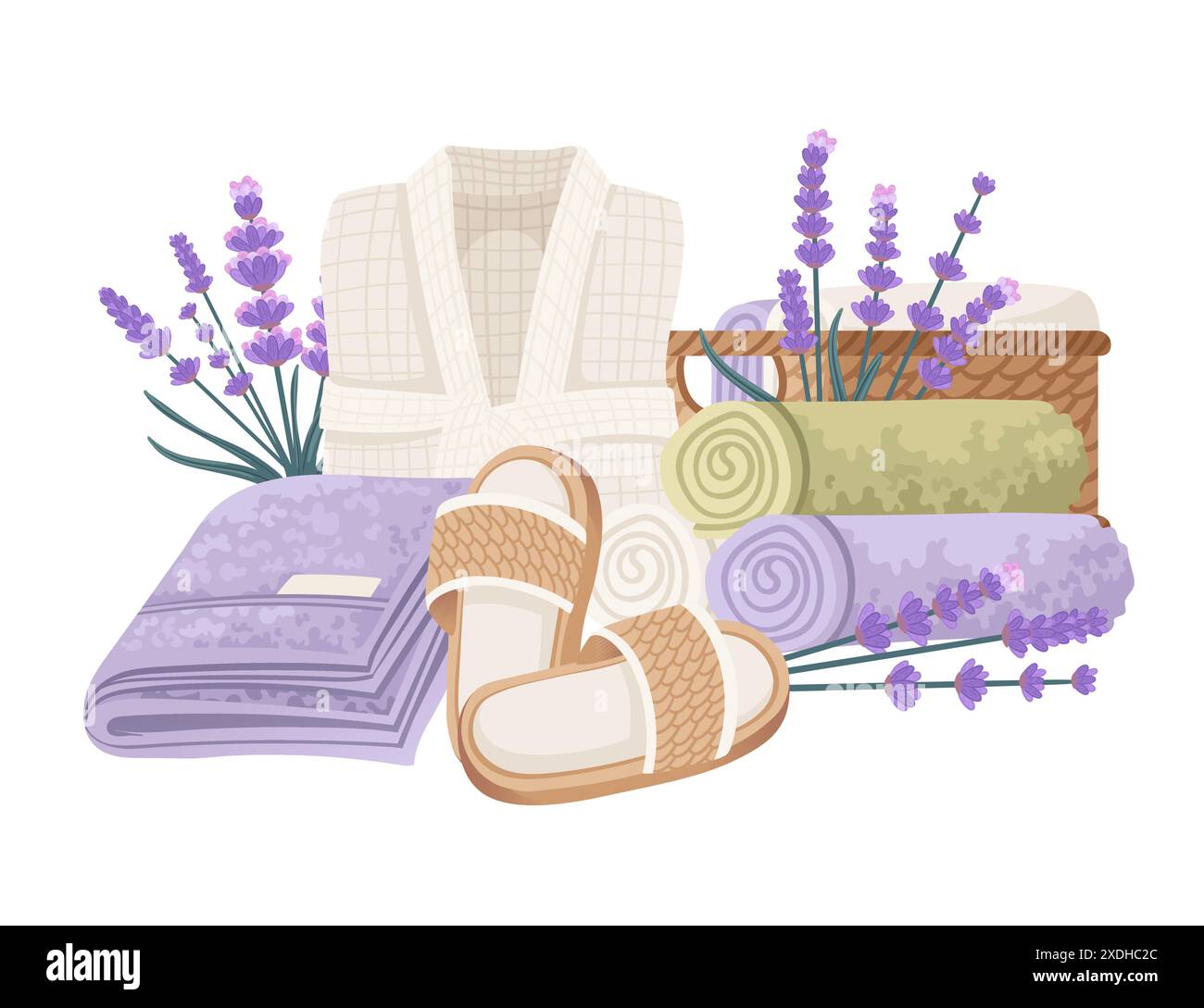 Set of items for bath or shower theme. Collection for gift or ...