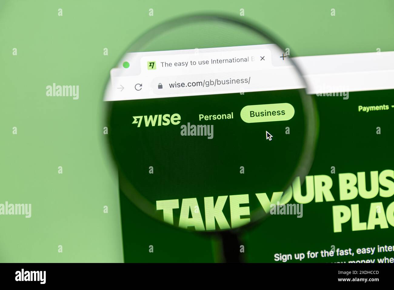 Ostersund, Sweden - Aug 6 2023: Wise website. Wise (formerly ...