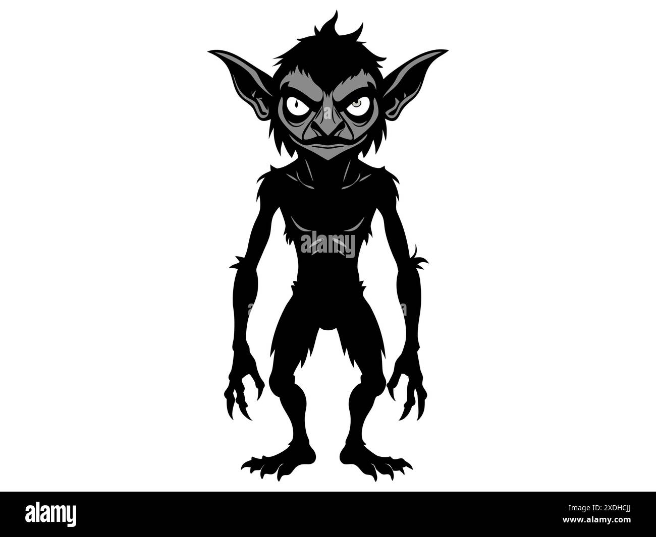 Goblin vector fairy tale silhouette Cut Out Stock Images & Pictures - Alamy
