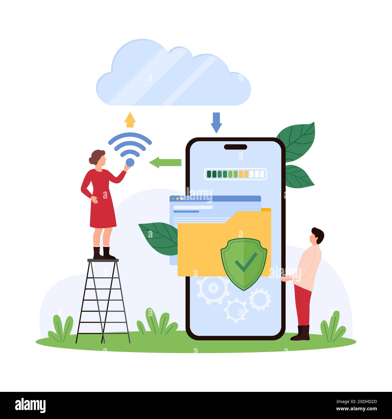 Secure data upload, cyber security, firewall protection of privacy ...