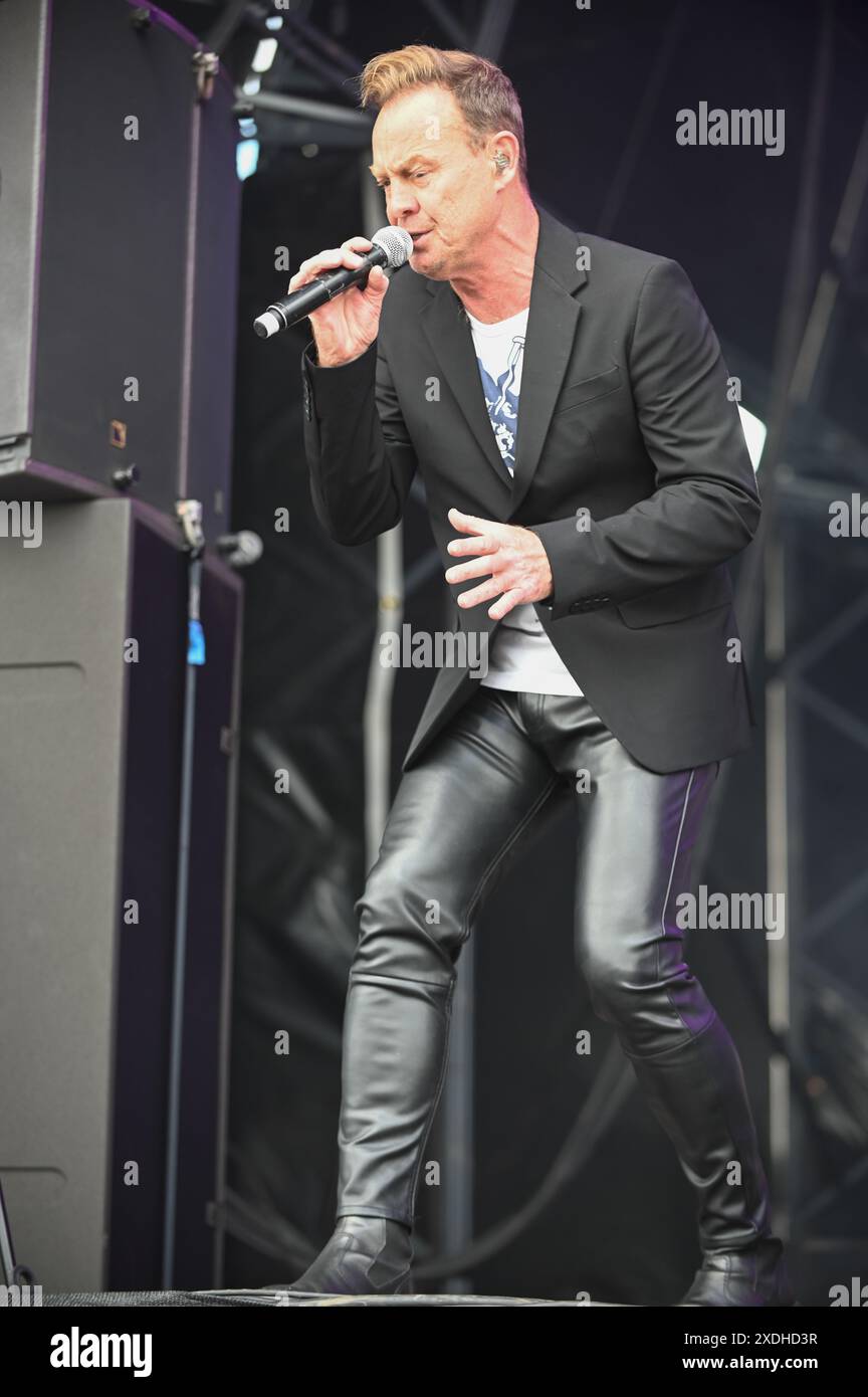 June 22, 2024, Leeds, South Yorkshire, U.K: Jason Donovan Performing at ...