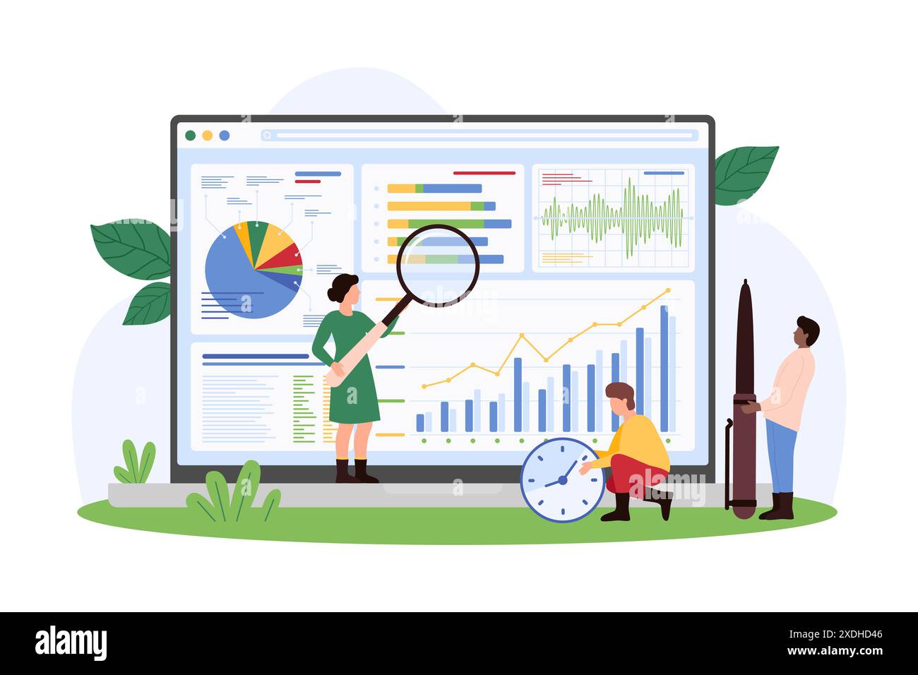 Science research data charts Stock Vector Images - Alamy