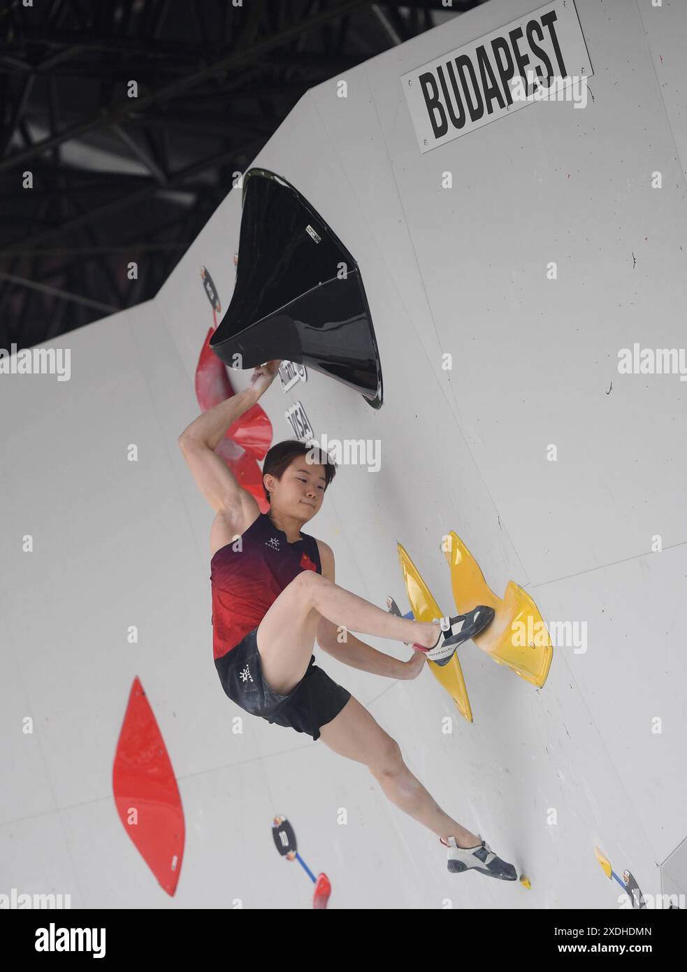 Budapest, Hungary. 23rd June, 2024. Luo Zhilu of China competes during ...