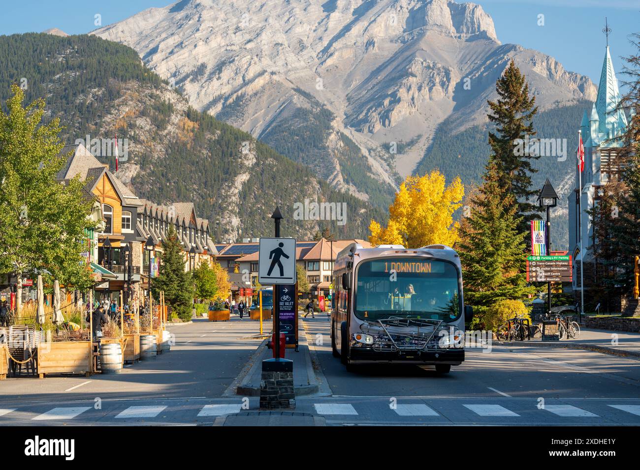 Banff, Alberta, Canada - October 06 2022 : Roam Public Transit Banff ...