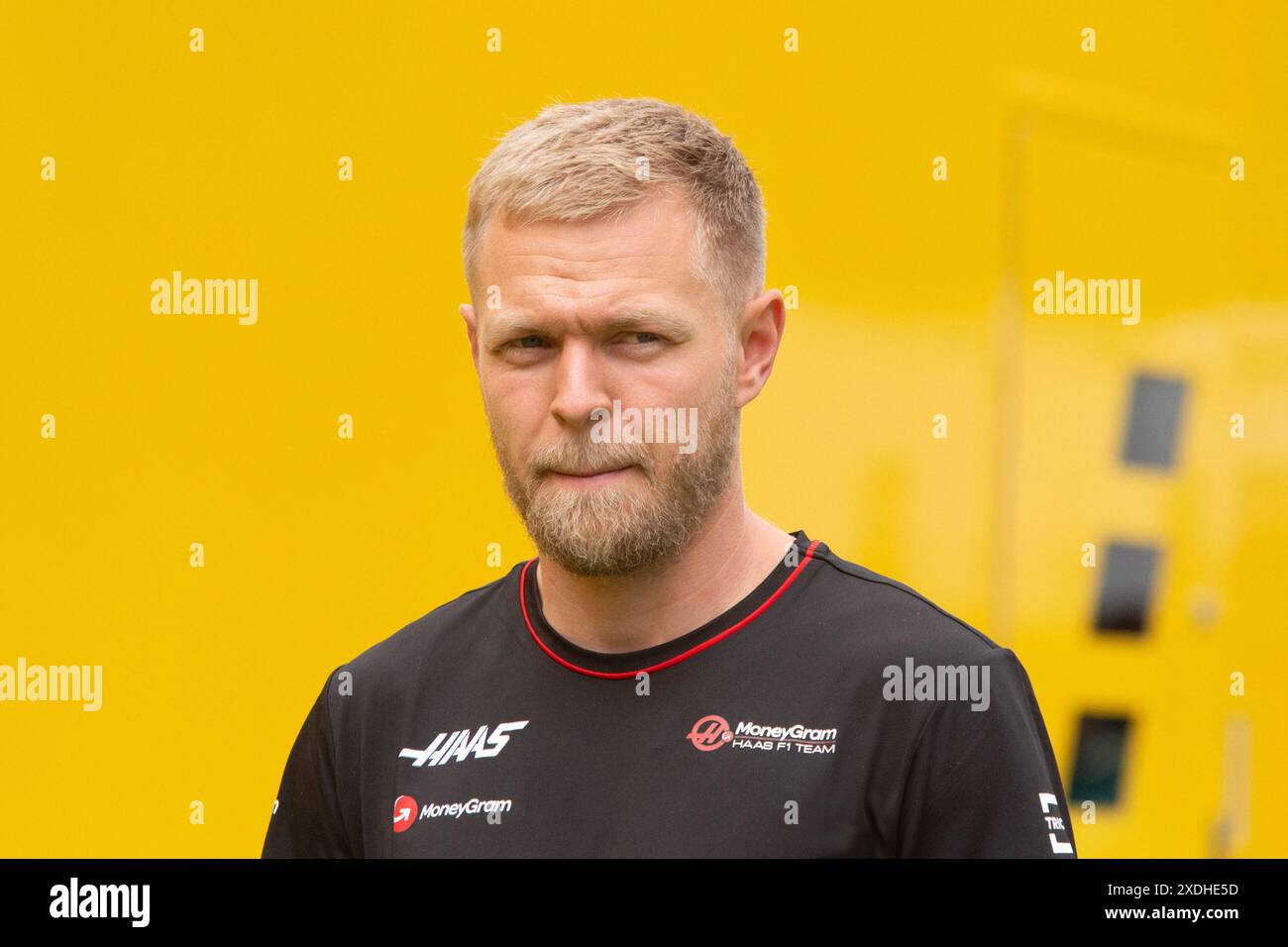 #20 Kevin Magnussen (DAN) MoneyGram Haas F1 Team seen in the paddock of ...
