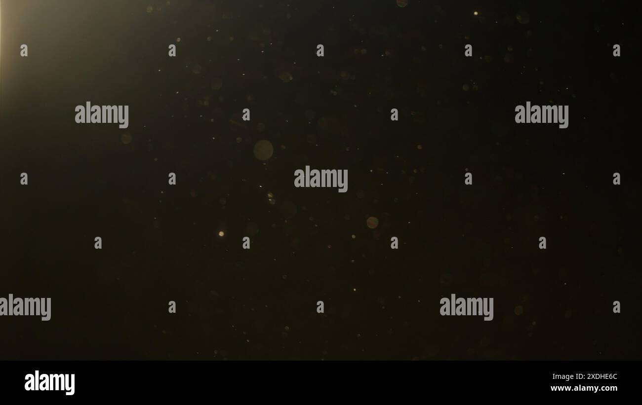 real dust particles floating in the air indoor with natural sun light, background or overlay ...