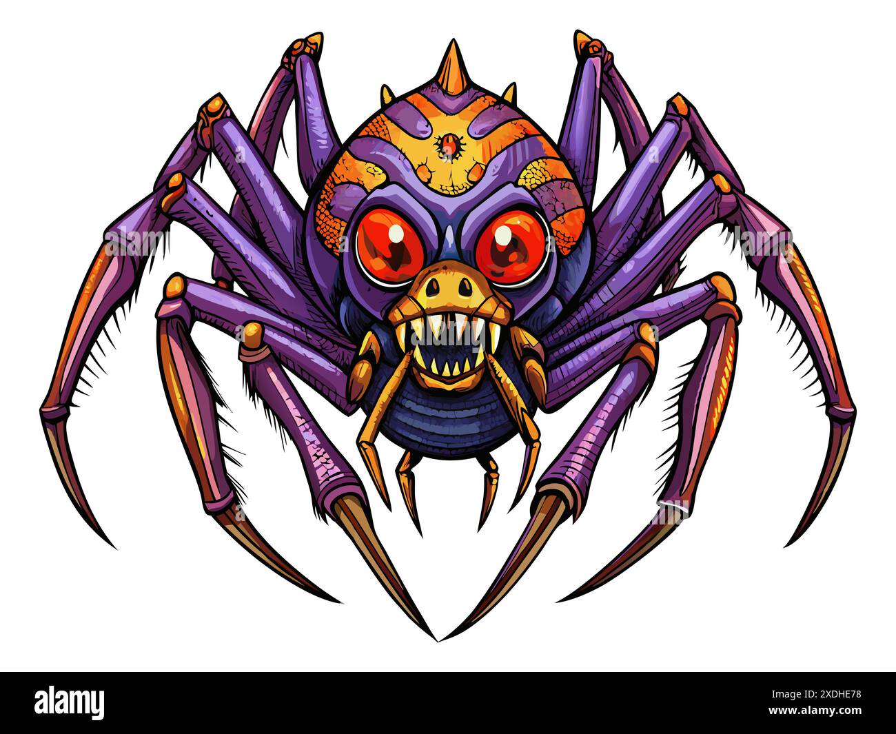 Detailed spider drawing hi-res stock photography and images - Alamy