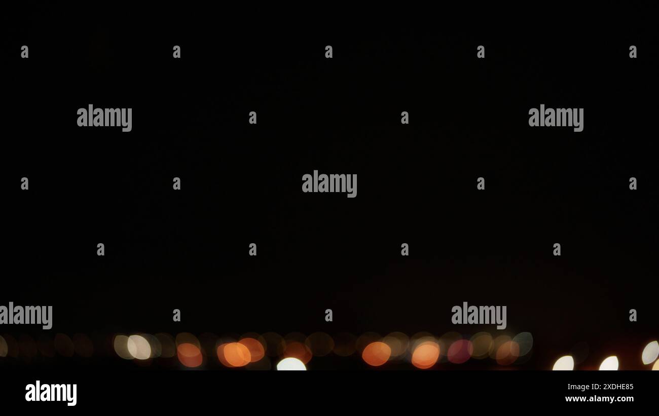 Blurred background of over night city stop motion aesthetic, shallow ...