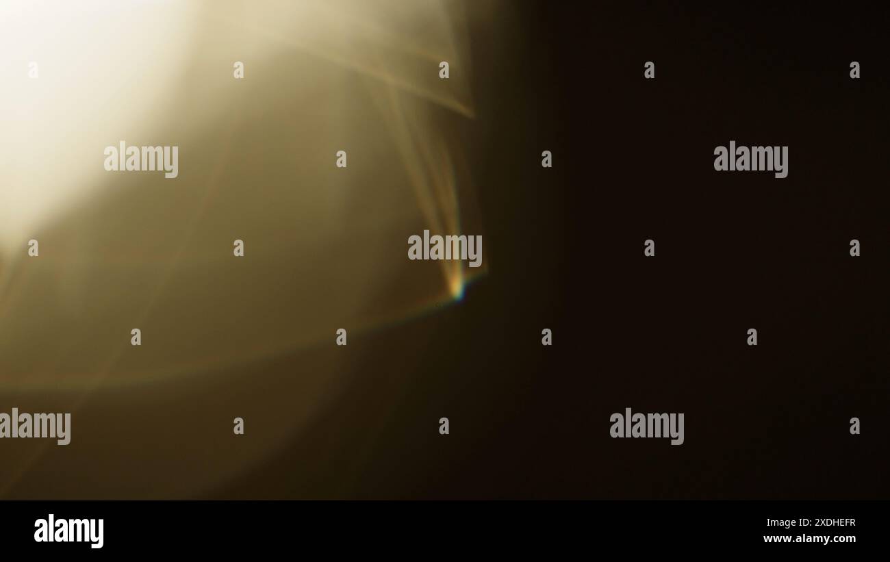 Real lens flare with strong sun backlight and light leaks , background ...