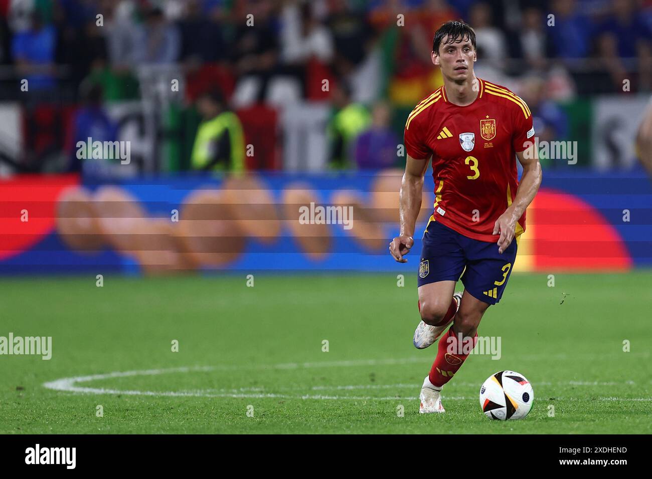 Robin Le Normand of Spain in action during the Uefa Euro 2024 Group B ...