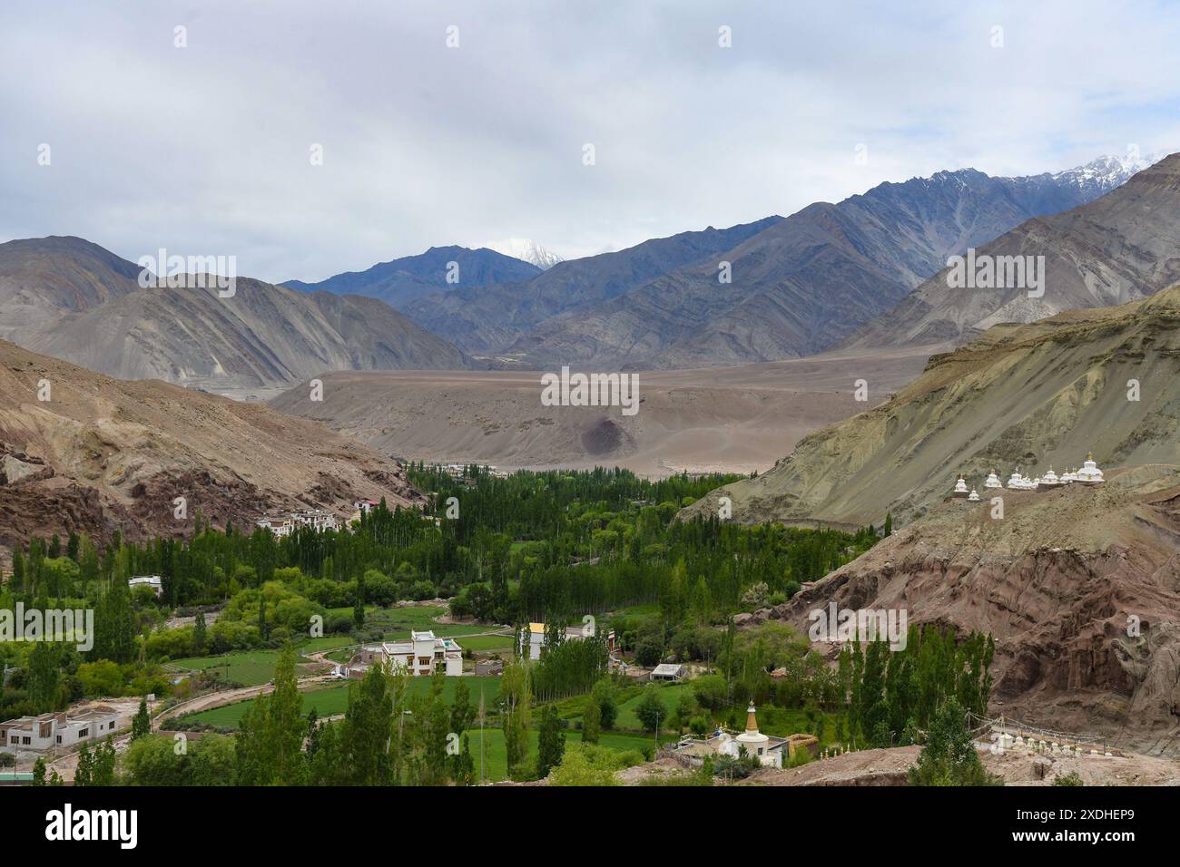 June 23, 2024, Leh, Leh Ladakh, India: A view of a Basgo village in Leh ...