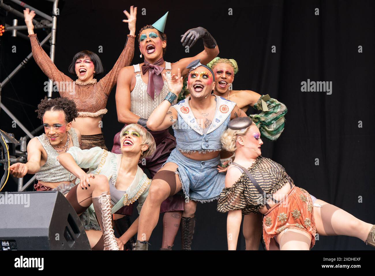the London Cast of Cabaret on stage at West End Live.Cast include ...