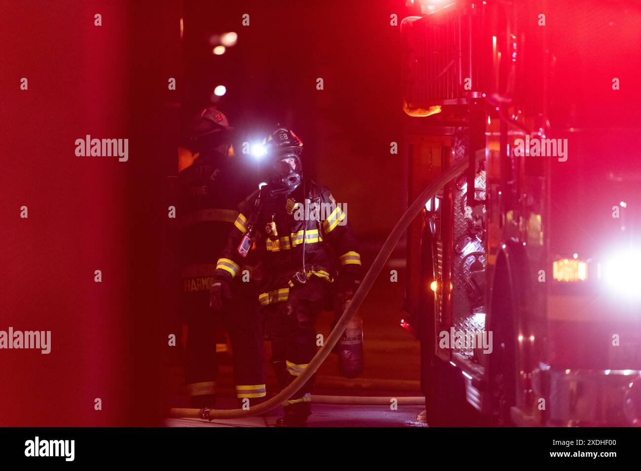 Seattle, USA. 23rd Jun 2024. Just after 2:00am Seattle police and fire ...