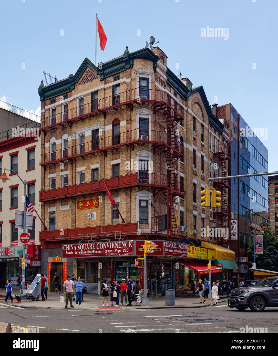 NYC Chinatown: 1 Division Street is apartments over stores on the ...