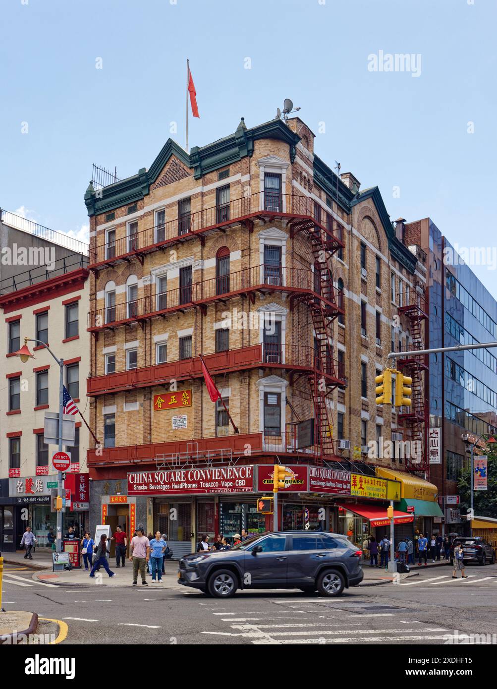 NYC Chinatown: 1 Division Street is apartments over stores on the ...