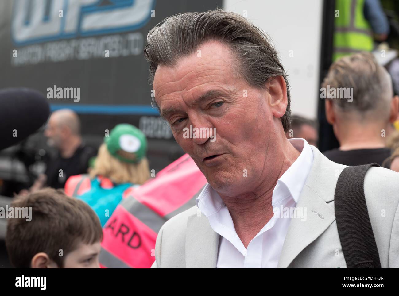 London UK - Jun 22 2024: Envirnomental campaigner, former pop star and ...
