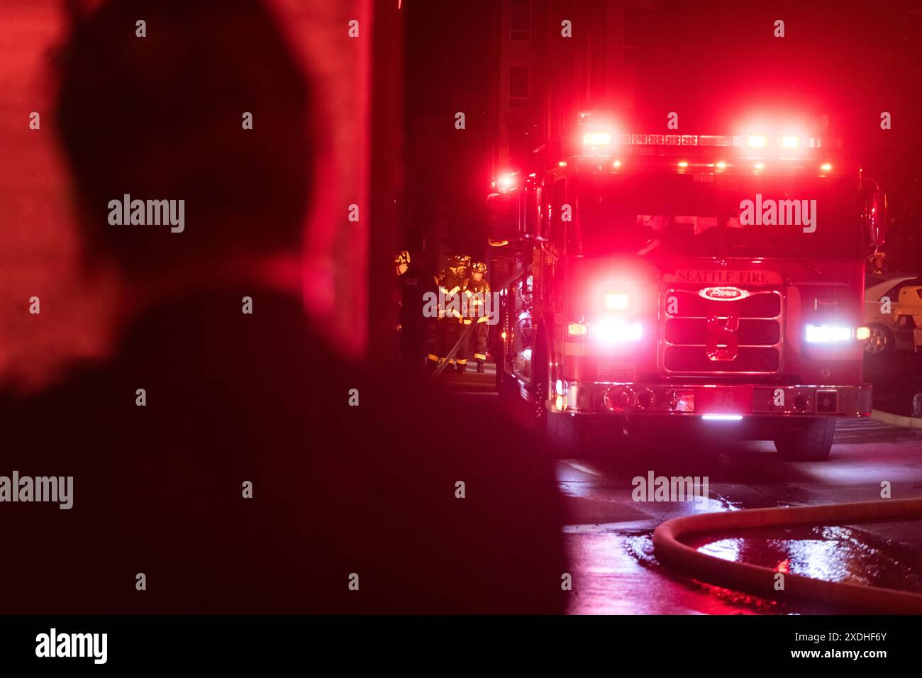 Seattle, USA. 23rd Jun 2024. Just after 2:00am Seattle police and fire ...