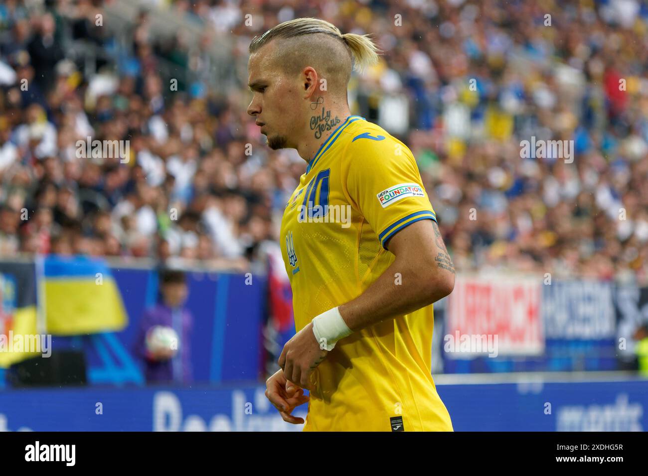 Mykhailo Mudryk of Ukraine during UEFA Euro 2024 - Slovakia vs Ukraine ...
