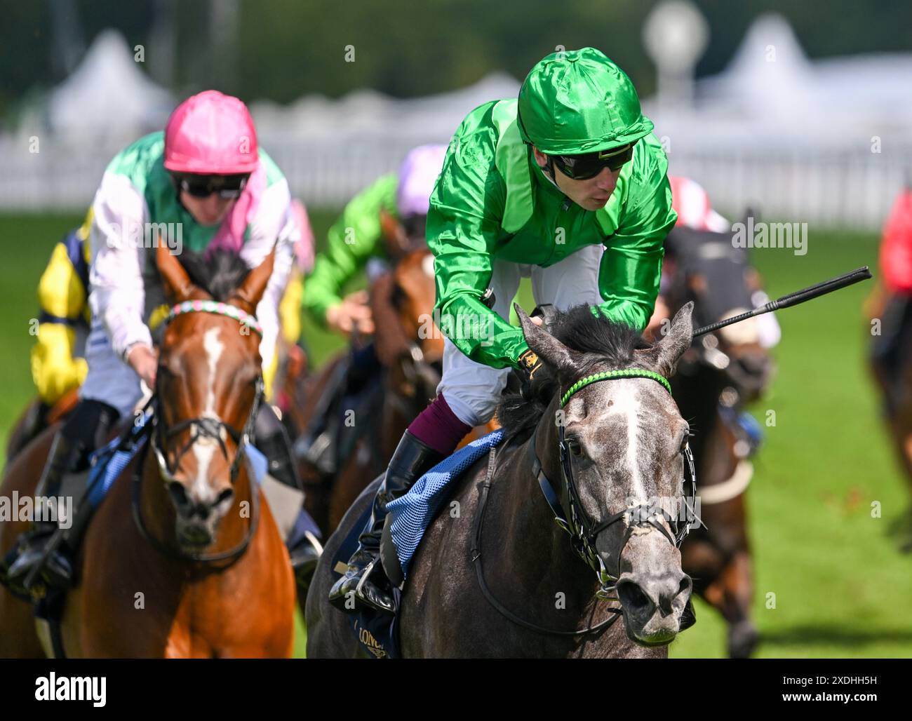 Running Lion ridden by Oisin Murphy wins the Duke Of Cambridge Stakes ...