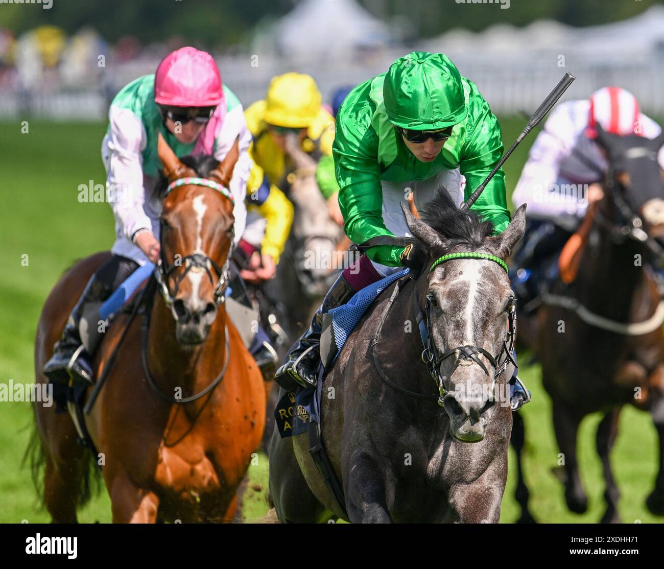Running Lion ridden by Oisin Murphy wins the Duke Of Cambridge Stakes ...