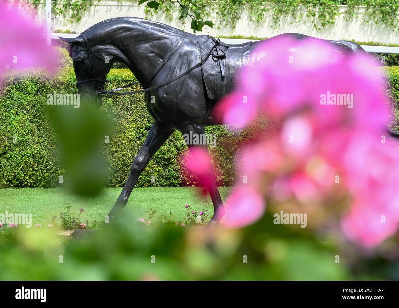 The The Charlie Langton statue of four times Gold Cup winner Yeats in ...