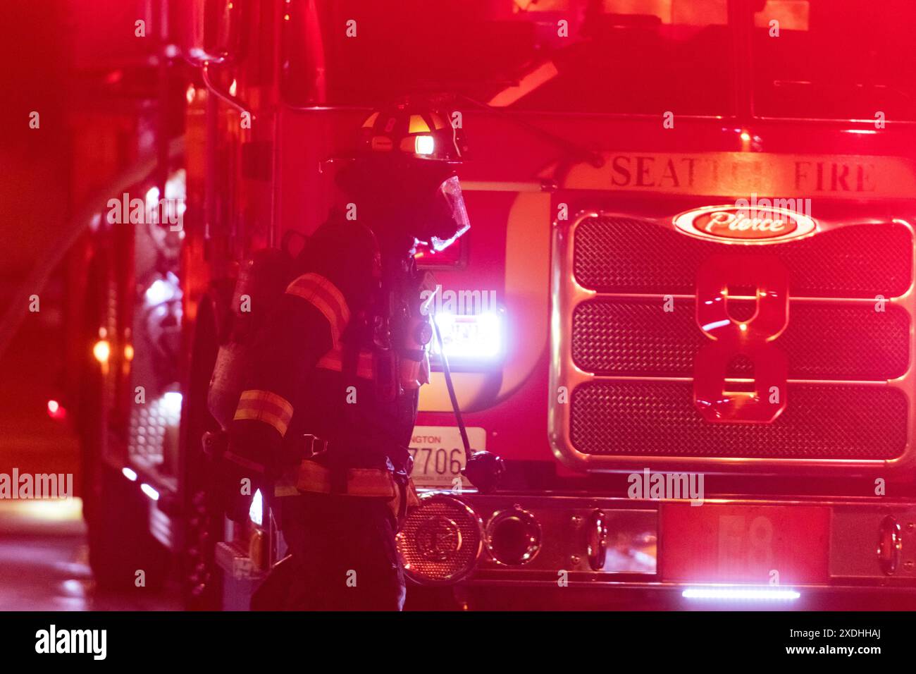 Seattle, USA. 23rd Jun 2024. Just after 2:00am Seattle police and fire ...