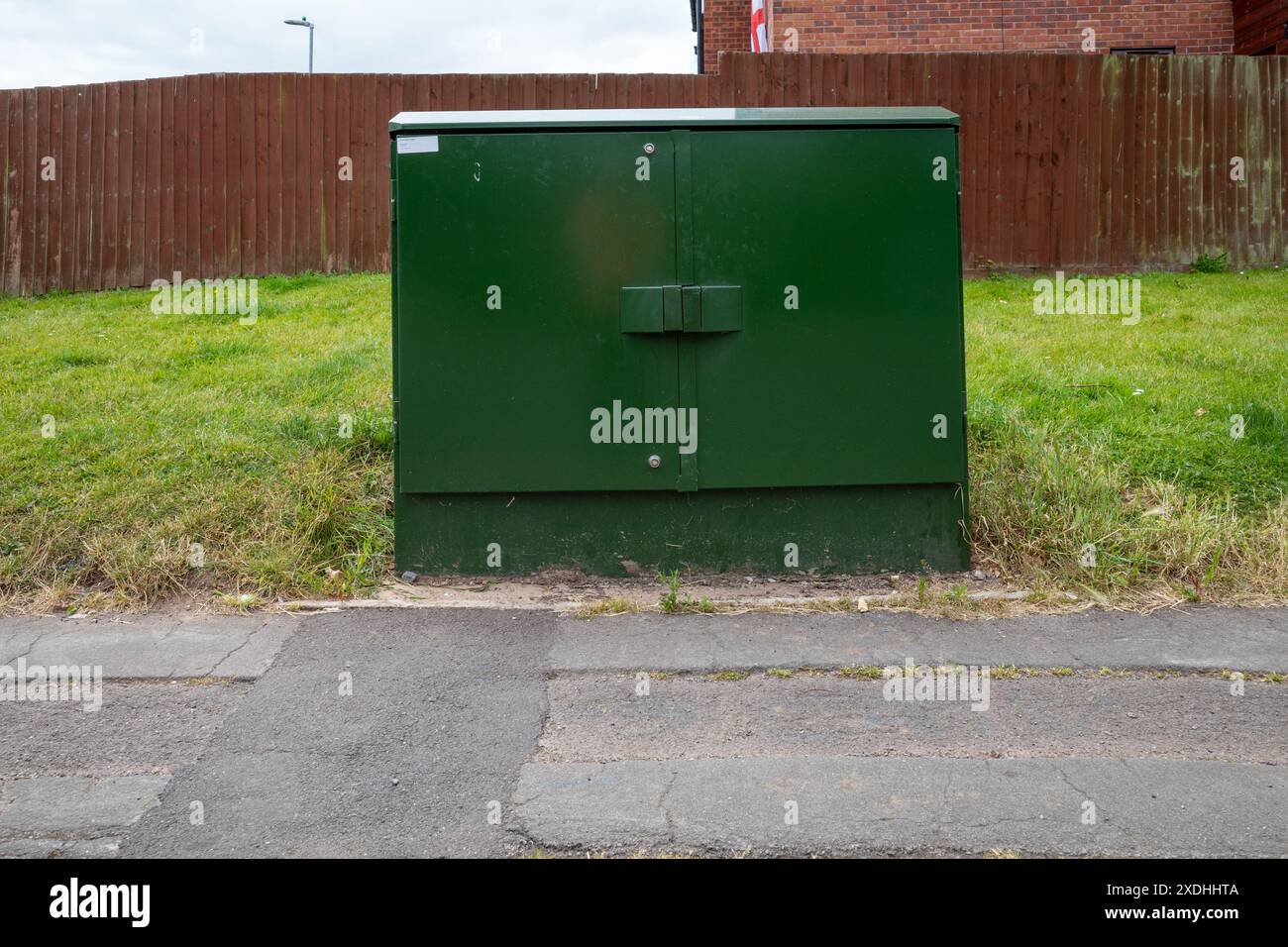 Green BT junction box Stock Photo - Alamy