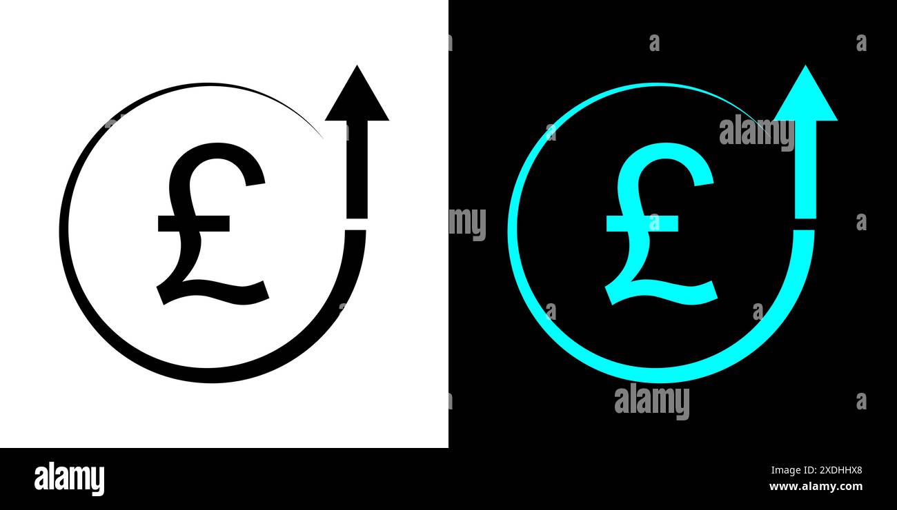 Currency increase icon Stock Vector Images - Alamy