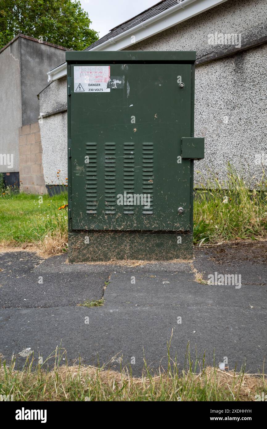 Green BT junction box Stock Photo - Alamy