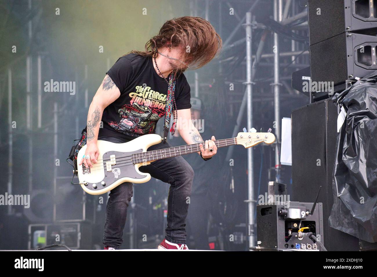 Steve Jewell von Black Stone Cherry live auf dem Summerside Festival ...