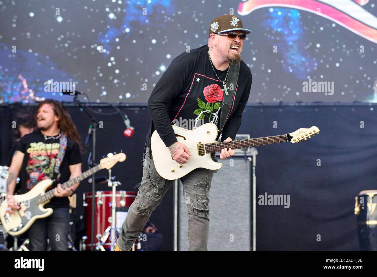 Steve Jewell und Chris Robertson von Black Stone Cherry live auf dem ...
