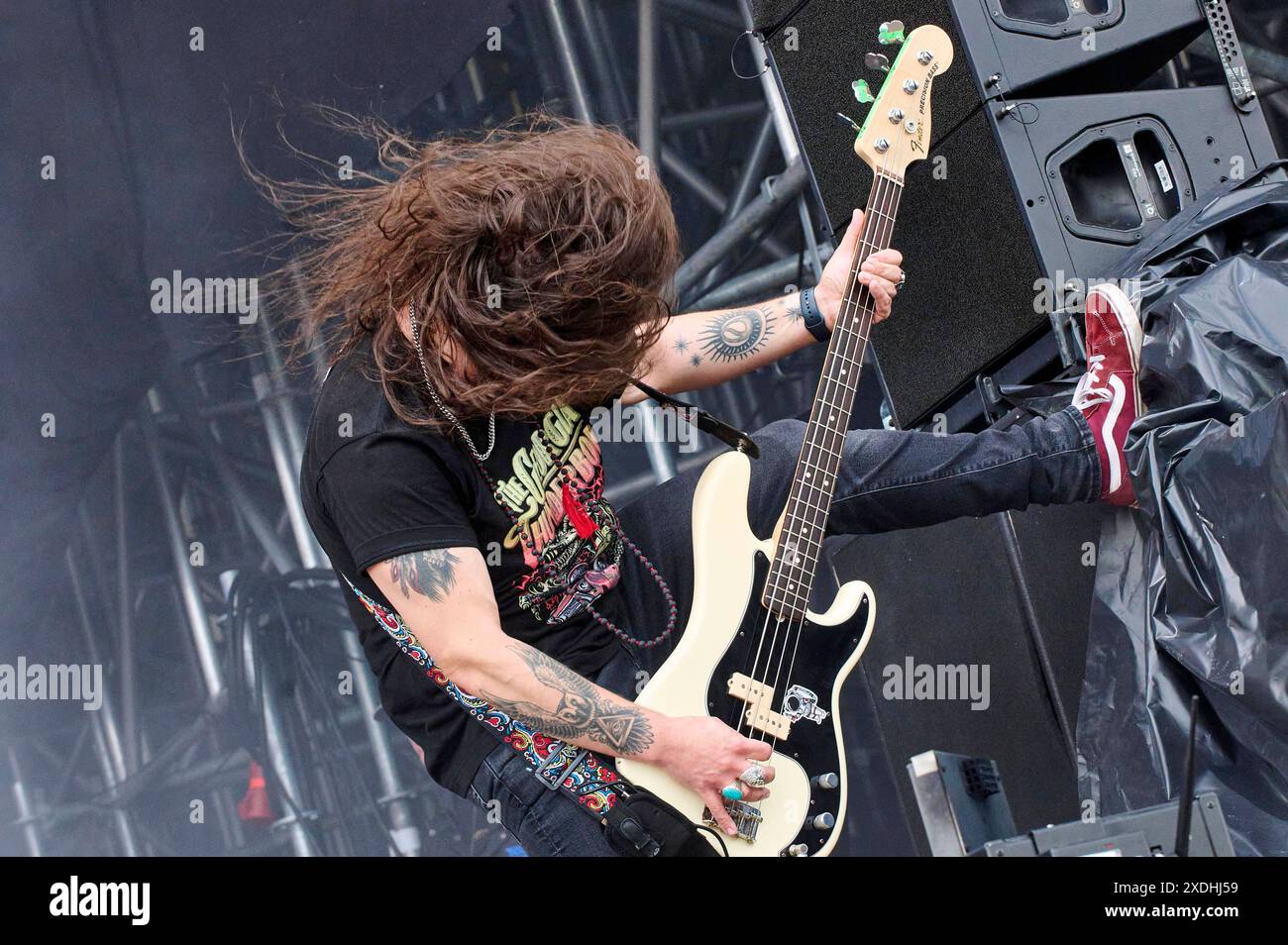 Steve Jewell von Black Stone Cherry live auf dem Summerside Festival ...