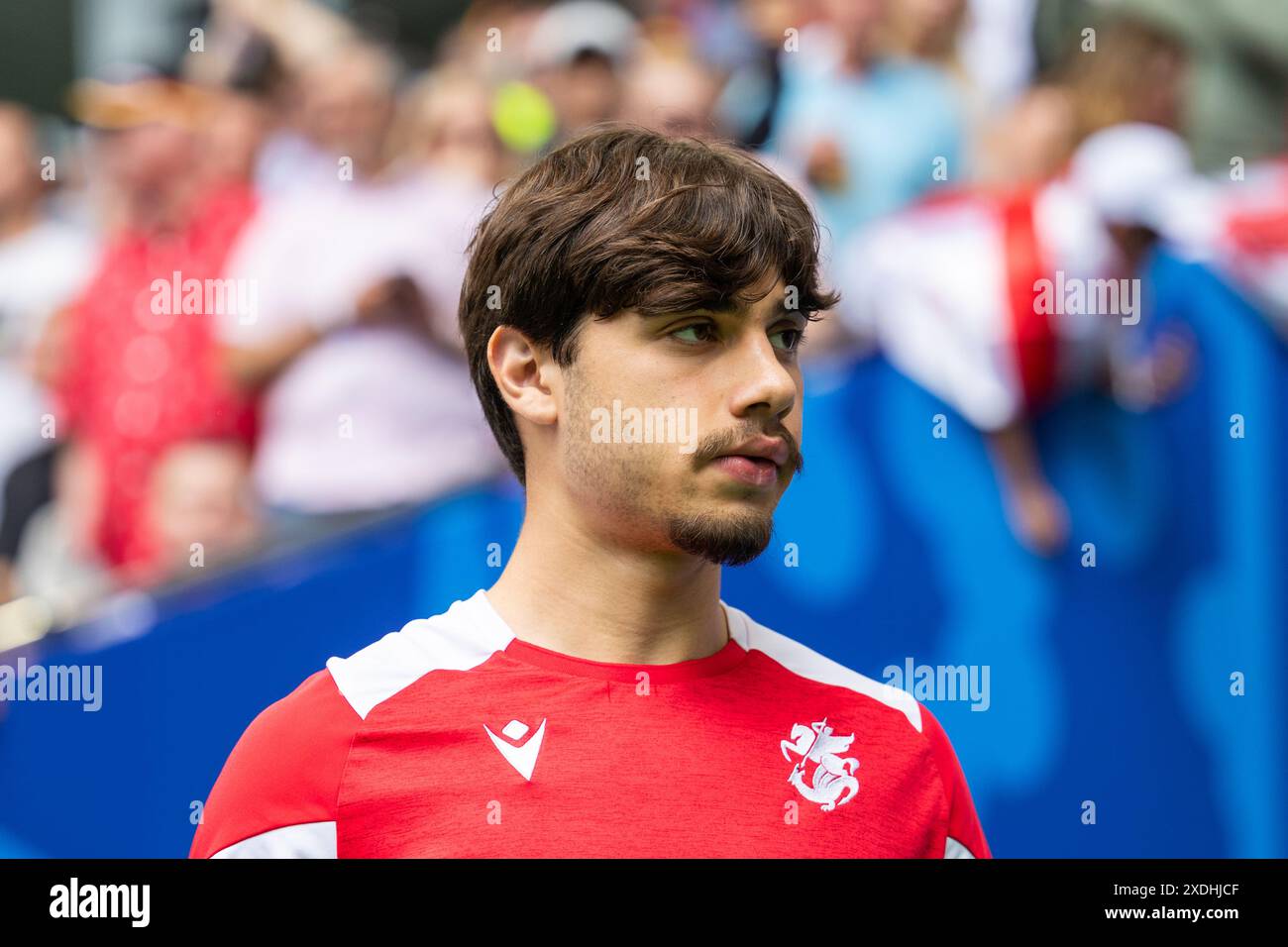 Hamburg, Germany. 22nd June, 2024. Gabriel Sigua of Georgia seen during ...