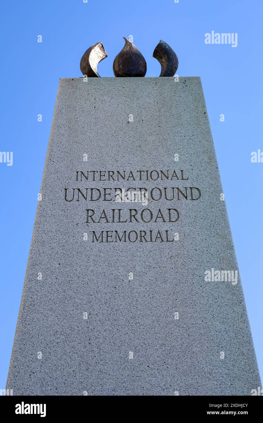 Underground Railroad Monument, Windsor, Ontario, Canada Stock Photo - Alamy