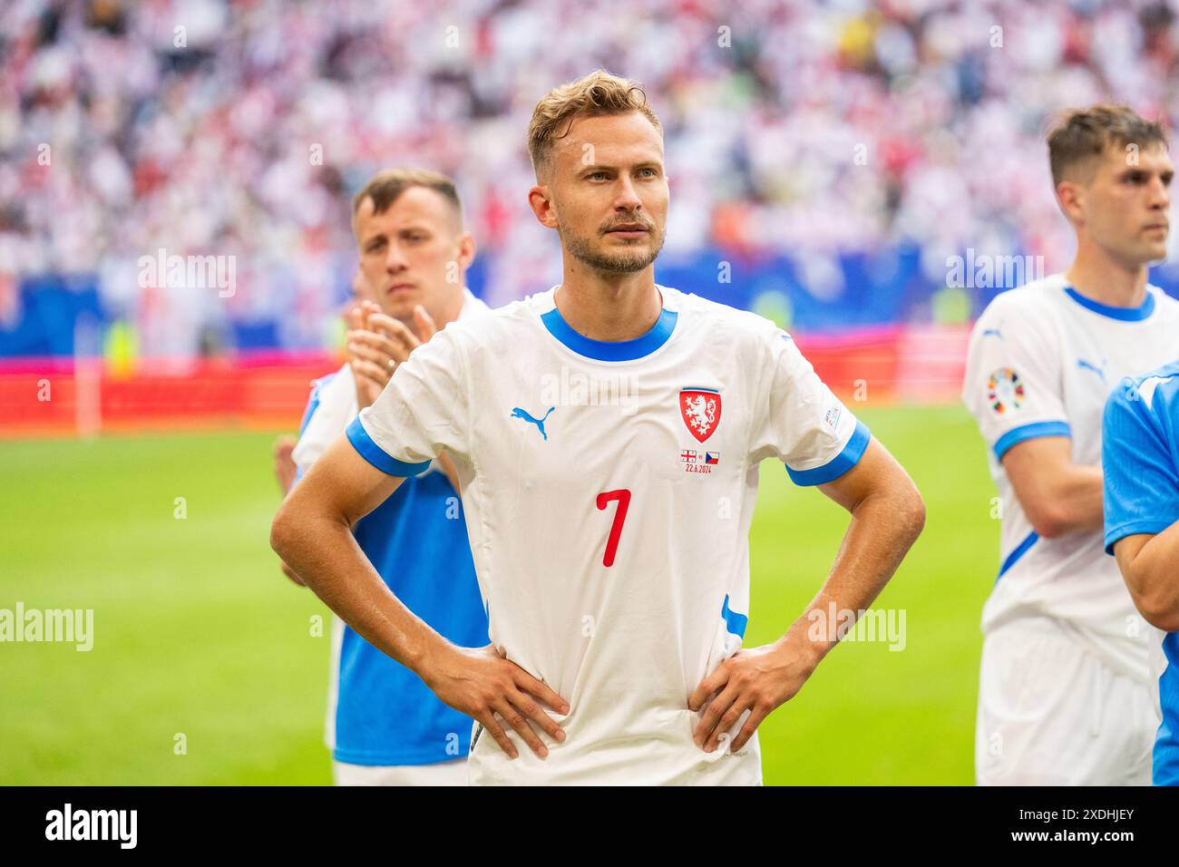 Hamburg, Germany. 22nd June, 2024. Antonin Barak (7) of Czechia seen ...