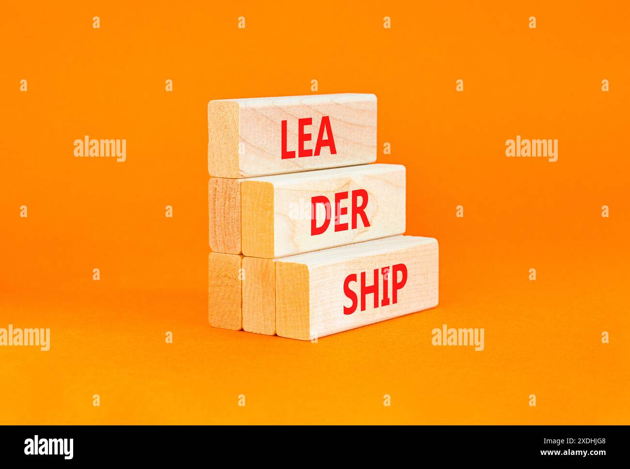 Leadership symbol. Concept word Leadership on beautiful wooden blocks ...