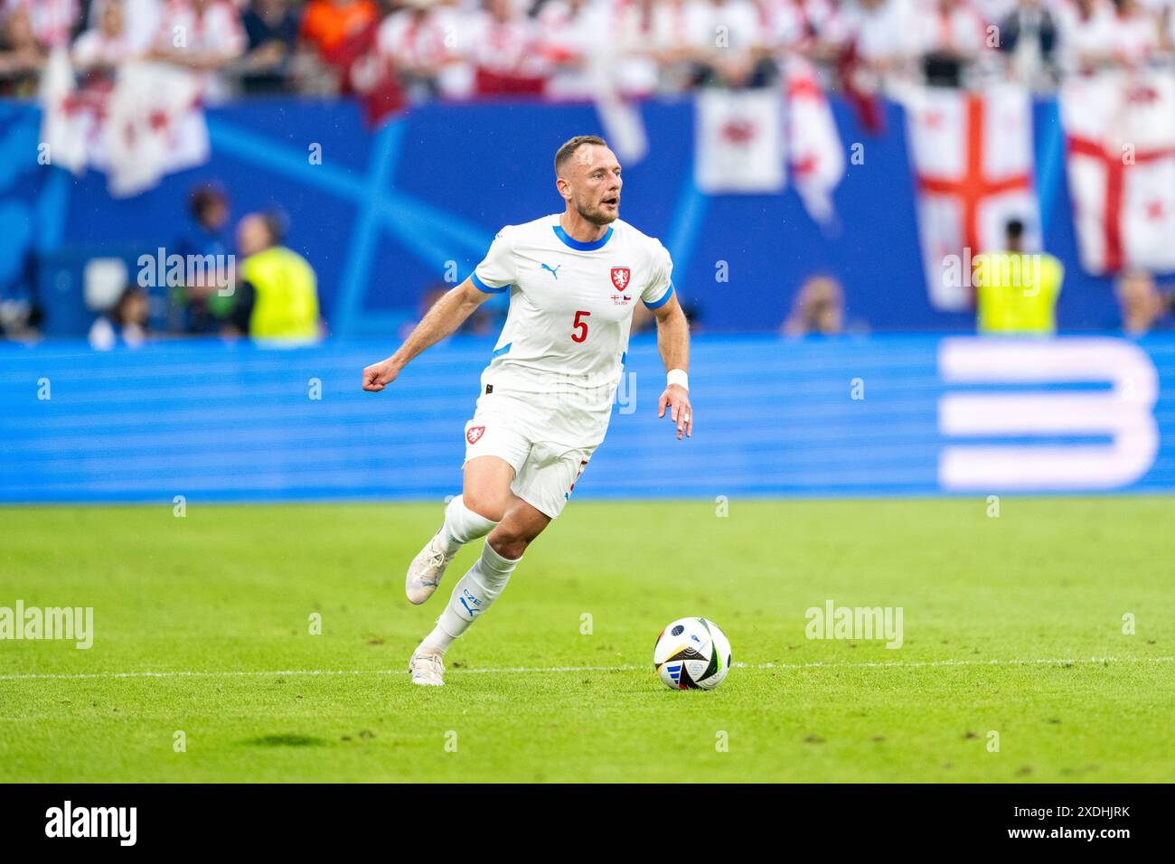 Hamburg, Germany. 22nd June, 2024. Vladimir Coufal (5) of Czechia seen ...
