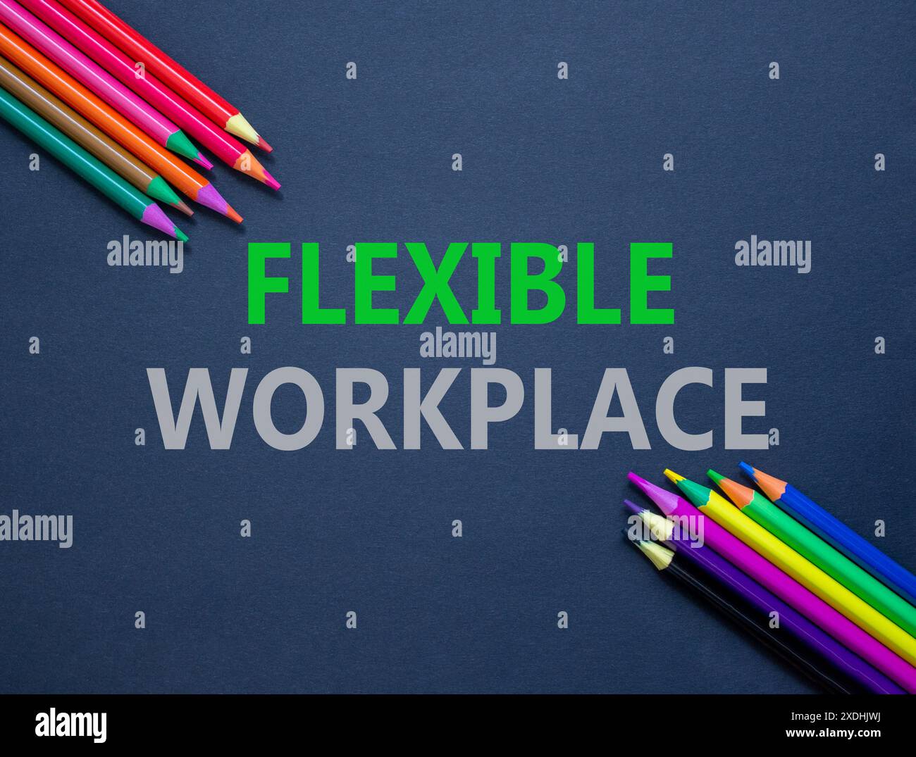 Flexible workplace symbol. Concept words Flexible workplace on ...