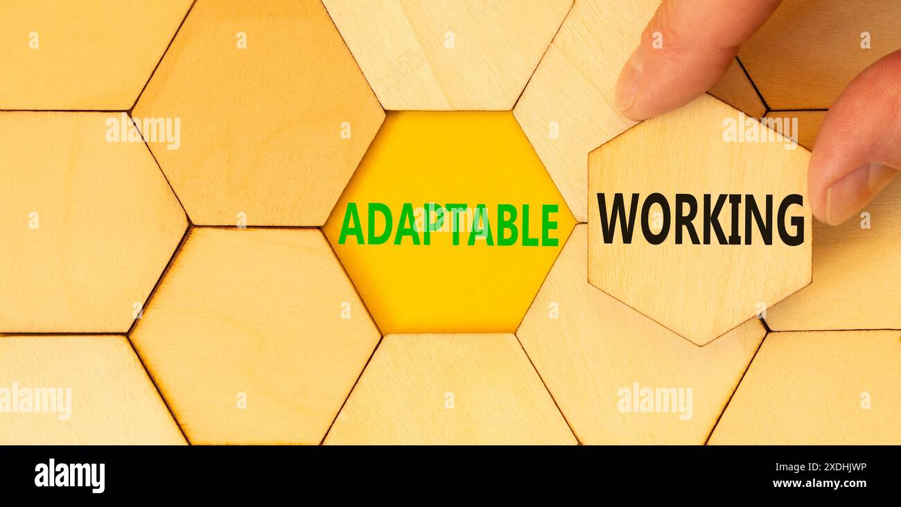 Adaptable working symbol. Concept words Adaptable working on beautiful ...